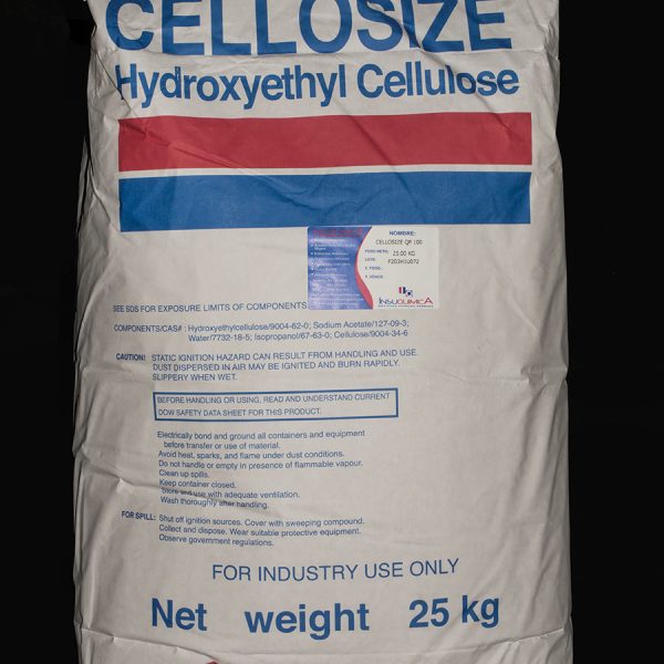 CELLOSIZE QP100 – HIDROXIETILCELULOSA – DOW – USA – Bolsa x 0.250 Kg ...