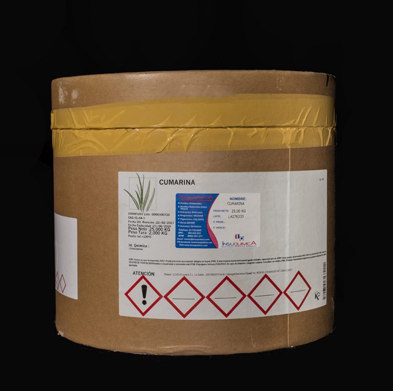 CUMARINA – CHINA – Tambor x 25 Kg – Tienda Online – Insuquimica SAC