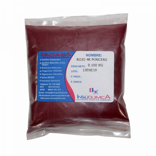 COLOR ROJO 4R PONCEAU FOOD GRADE – Bolsa x 0.100 Kg. – Tienda Online ...