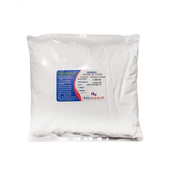 DIOXIDO DE TITANIO TECNICO – AMERICANO – TRONOX CR 828 – Bolsa x 1 Kg ...