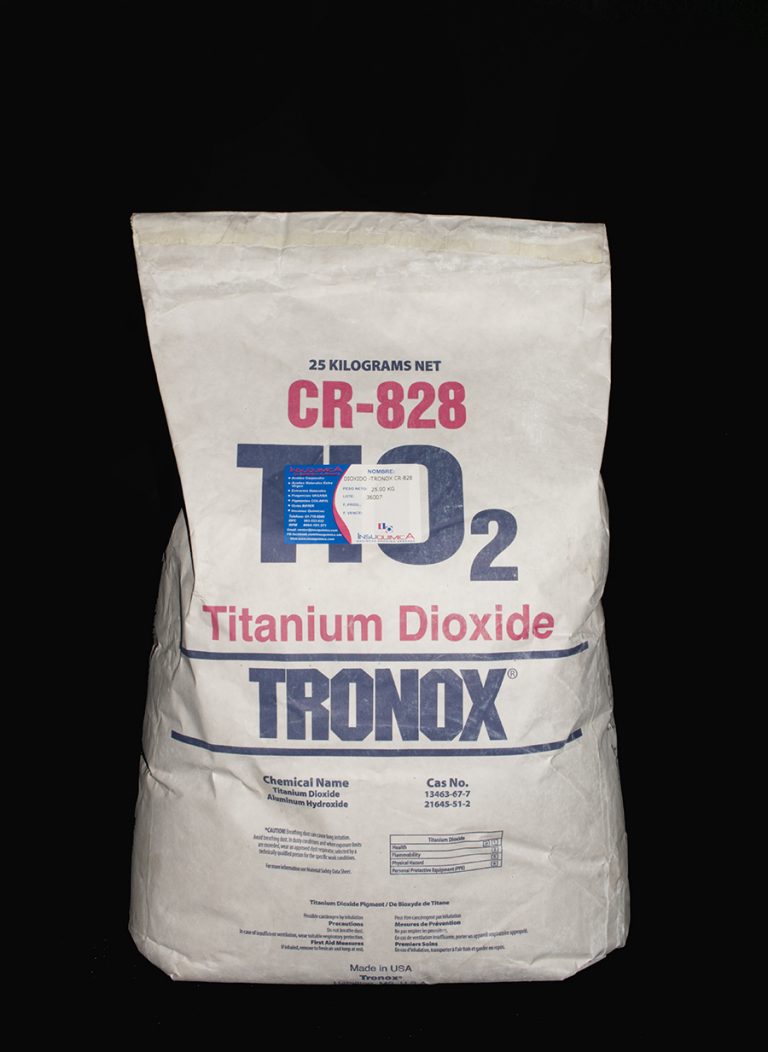 DIÓXIDO DE TITANIO TÉCNICO – AMERICANO – TRONOX CR 828 – Bolsa x 25 Kg ...