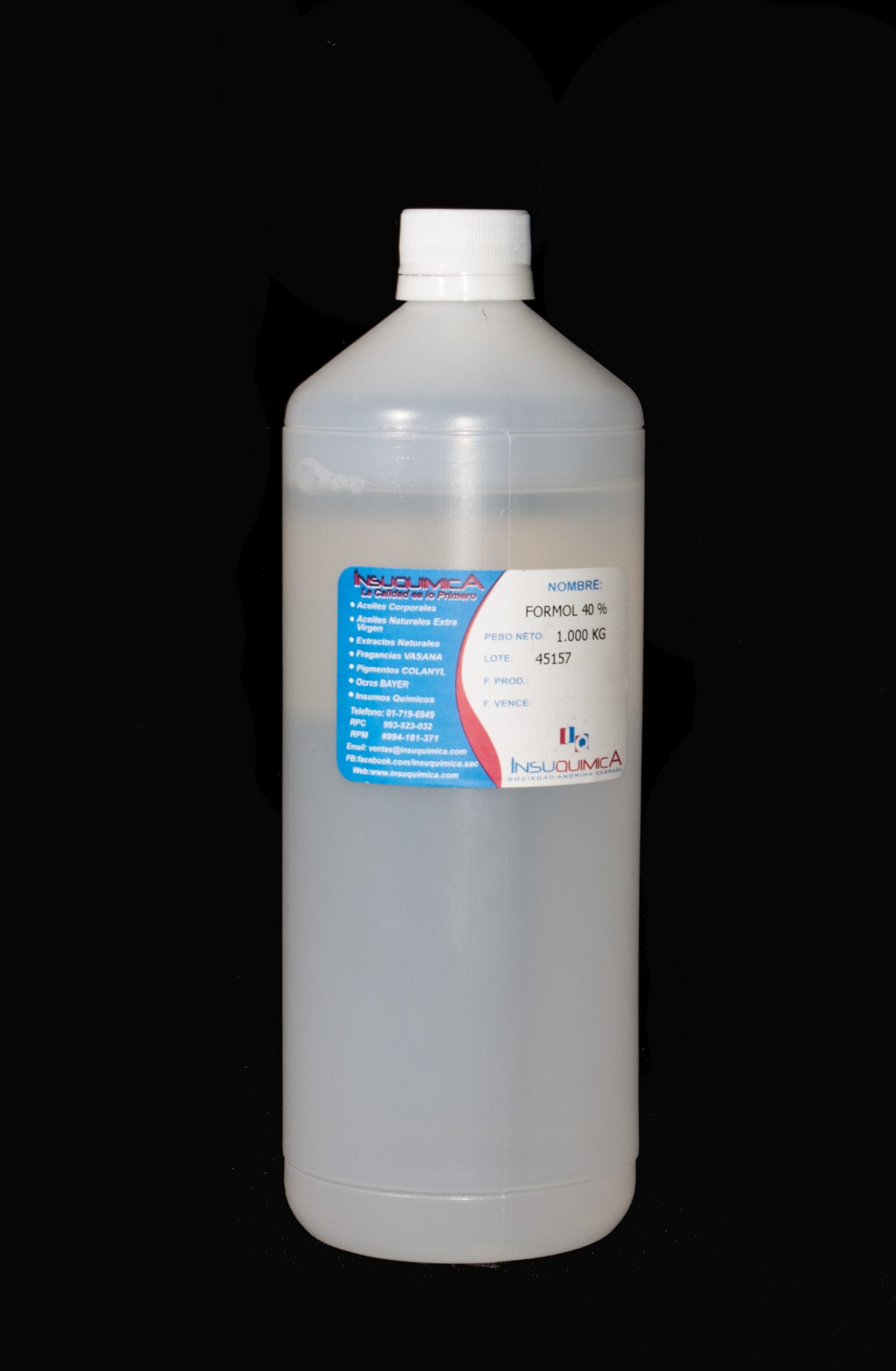 FORMOL 40% – VENCEDOR – NACIONAL – Frasco x 1 Kg. – Tienda Online ...