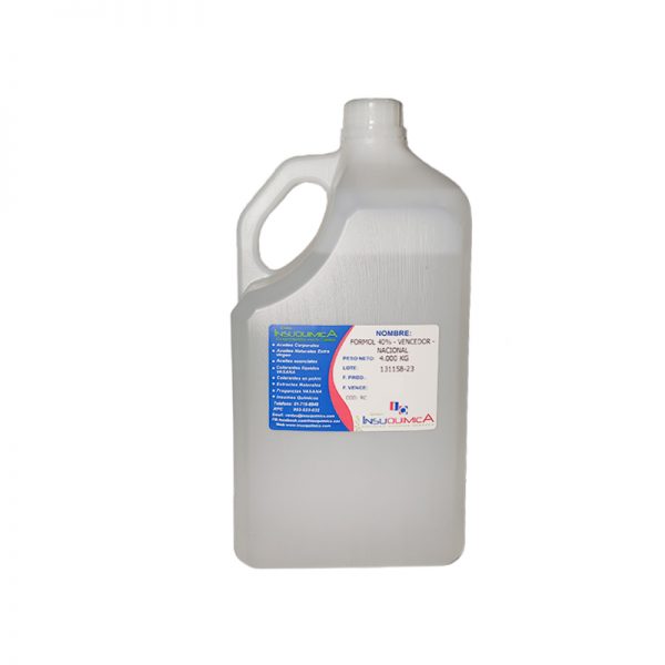 FORMOL 40% – VENCEDOR – NACIONAL – Galón x 4 Kg. – Tienda Online – Insuquimica SAC