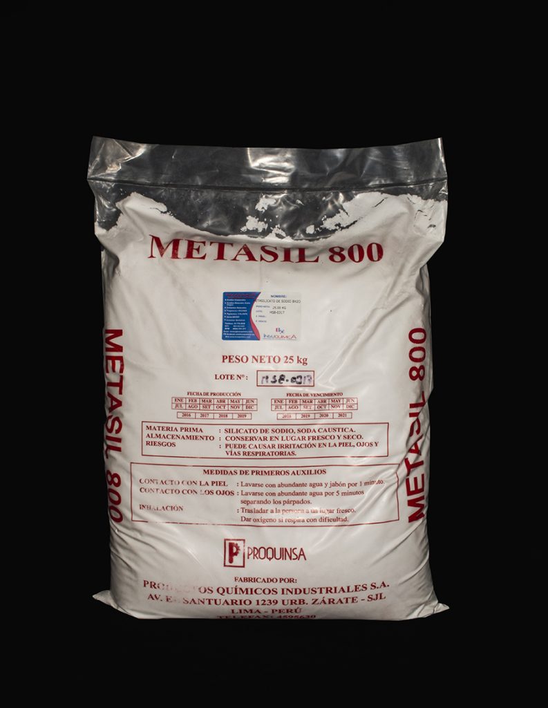 METASILICATO DE SODIO 8H2O – Bolsa x 25 Kg. – Tienda Online ...