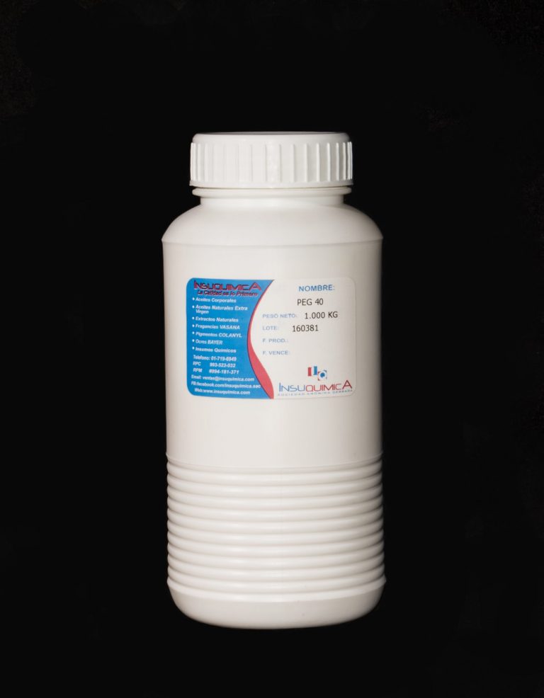 PEG 40 – LIPOCOL 40 – USA – Pote x 1 Kg – Tienda Online – Insuquimica SAC