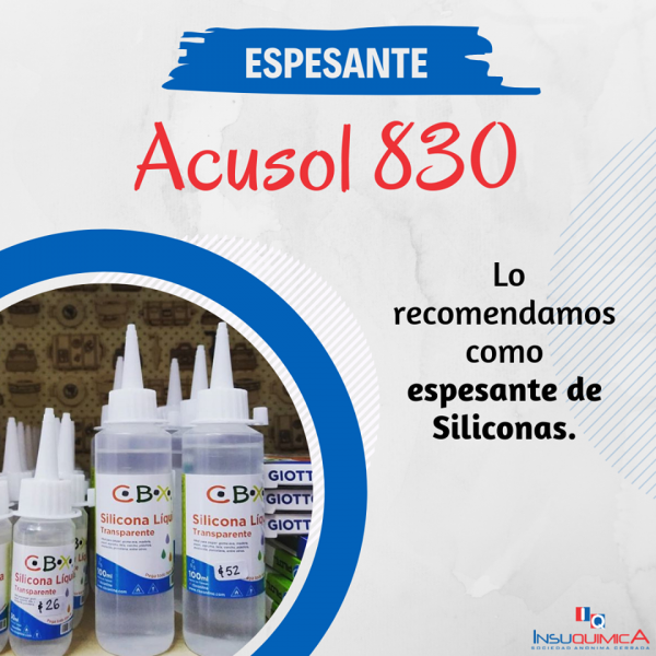 ACUSOL 830 – ESPESANTE SILICONA EMULSIÓN – DOW – USA- Frasco x 1 Kg ...