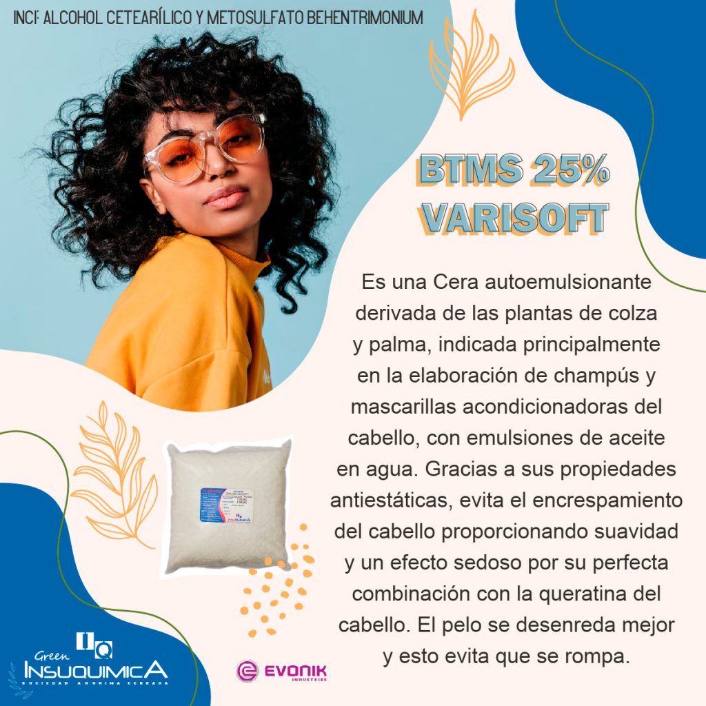 BTMS 25% VARISOFT – ACONDICIONADOR – EVONIK – ALEMANIA – Bolsa x 1 Kg ...