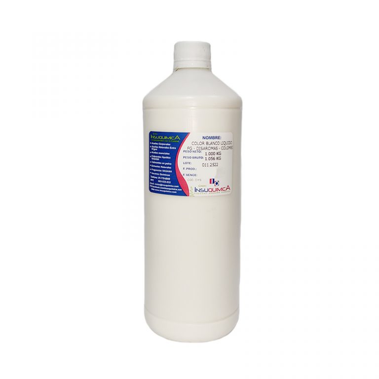 COLOR BLANCO LIQUIDO FG – DISAROMAS – COLOMBIA – Frasco x 1 Kg ...