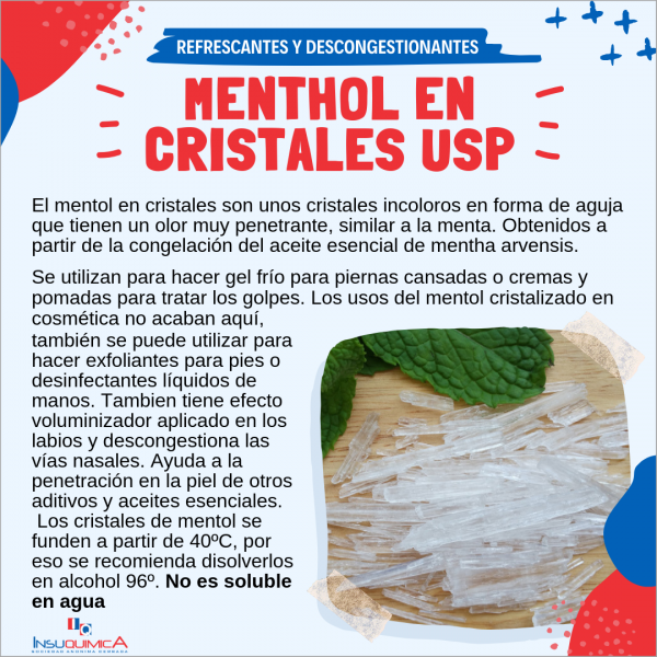 MENTHOL EN CRISTALES USP – Bolsa x 0.100 Kg. – Tienda Online ...