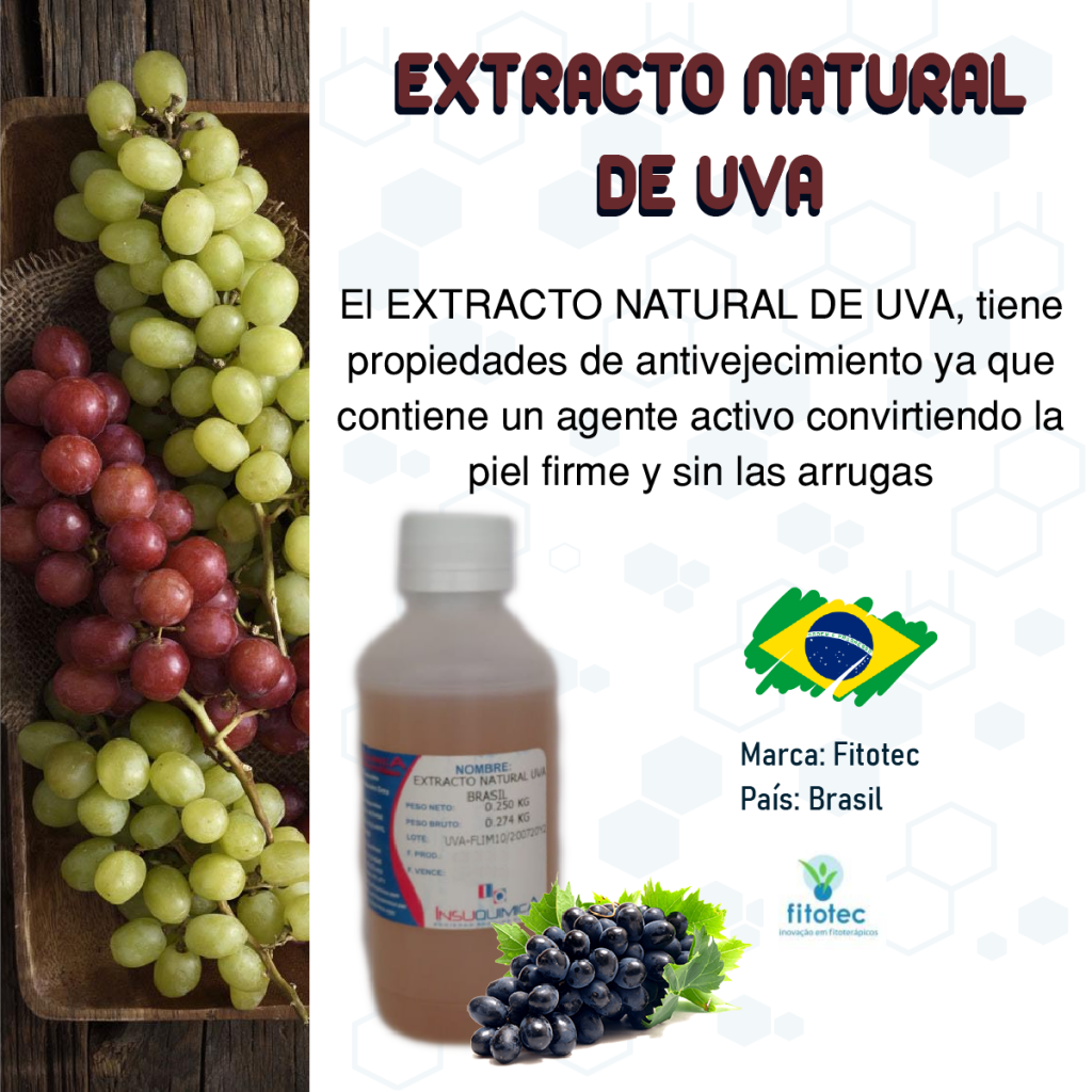 EXTRACTO NATURAL UVA – FITOTEC – BRASIL – Frasco x 0.250 Kg. – Tienda ...