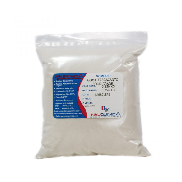 GOMA TRAGACANTO FOOD GRADE – Bolsa x 0.250 Kg. – Tienda Online ...